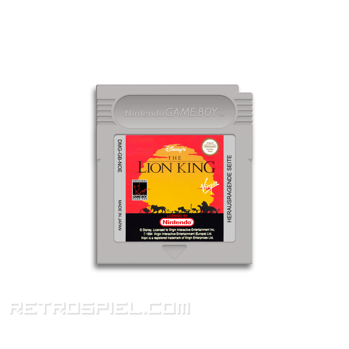Lion King - Nintendo Game Boy - retrospiel - neue Spiele für alte ...