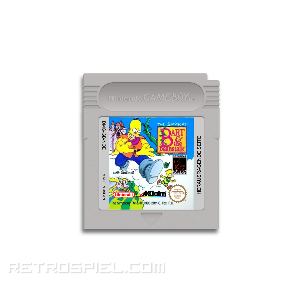 Simpsons – Bart and the Beanstalk - Nintendo Game Boy - retrospiel ...